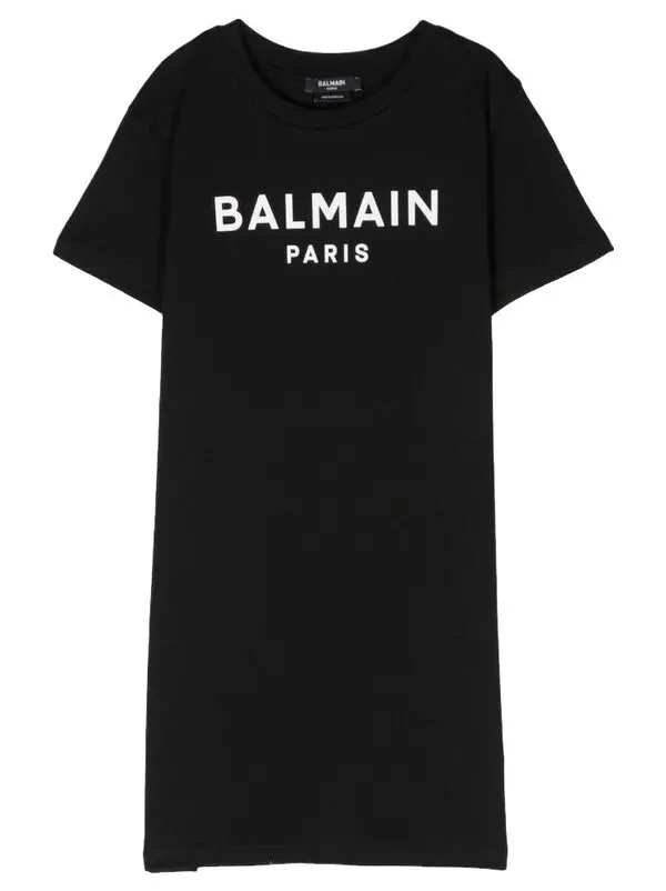Balmain Logo Dress - Black