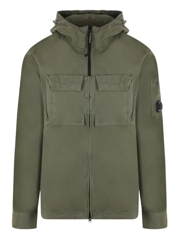 C.P. COMPANY Cargo Pocket Hooded Jacket - Green