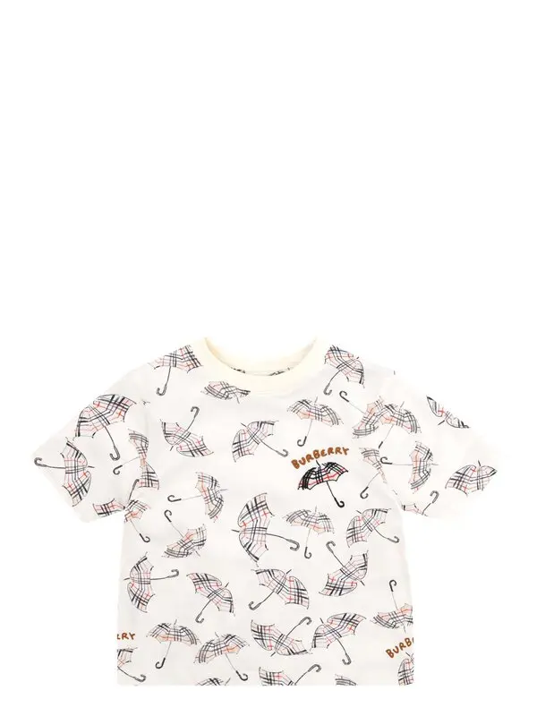 Burberry Umbrella Print Cotton T-shirt - No