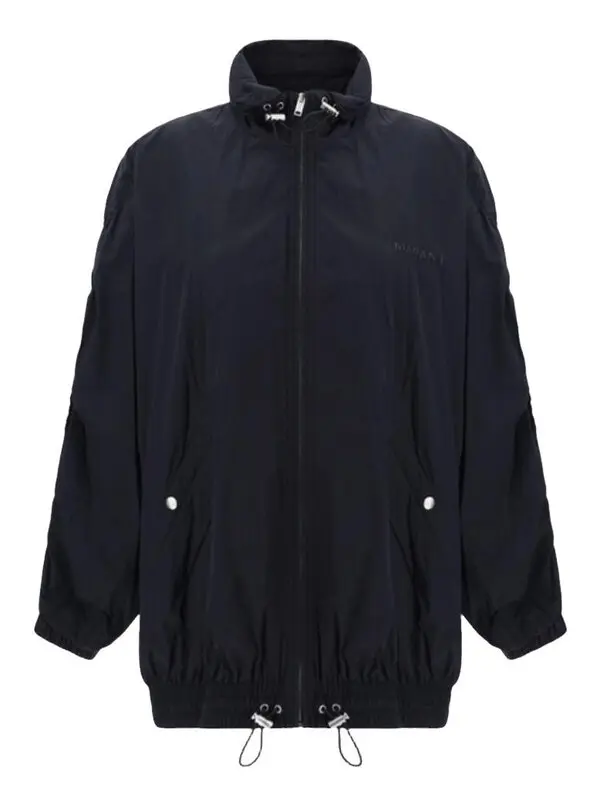 Isabel Marant Étoile Logo-embossed Zip-up Windbreaker Jacket - Black
