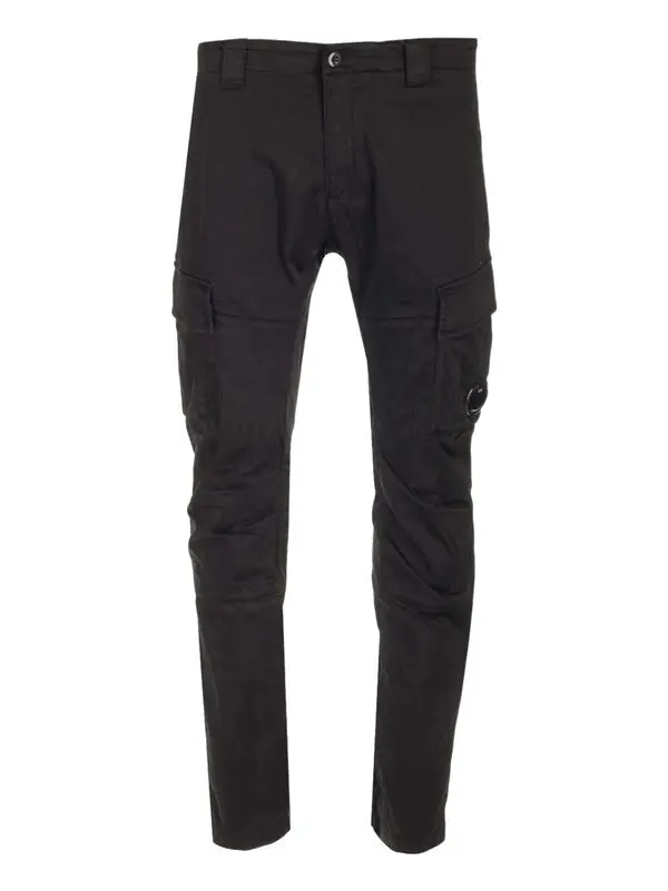 C.P. COMPANY Stretch Lens Cargo Pants - Black