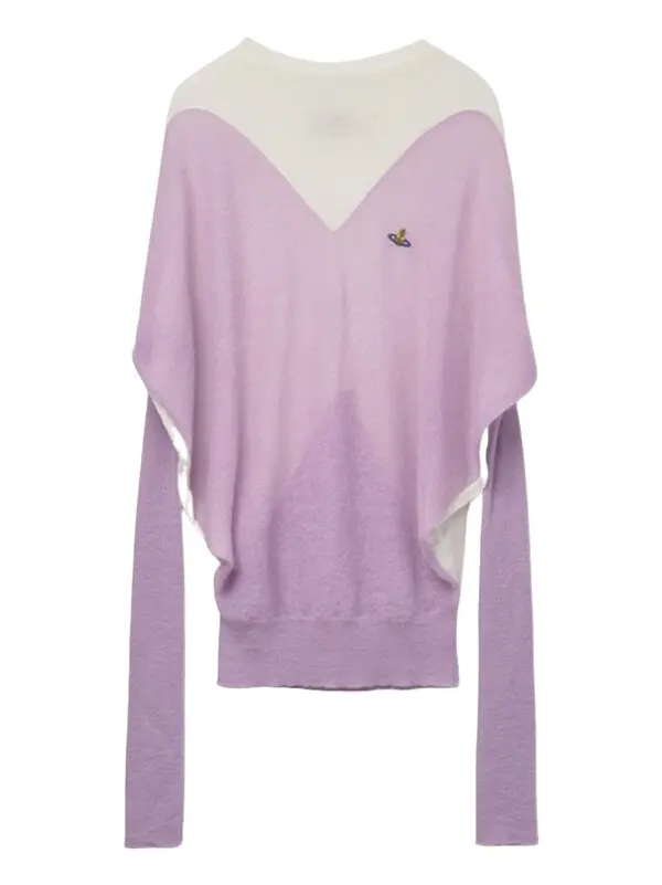 VIVIENNE WESTWOOD Two-toned Long-sleeved Jumper - Pink