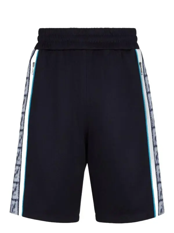 Fendi Logo Detail Bermuda Shorts - Black