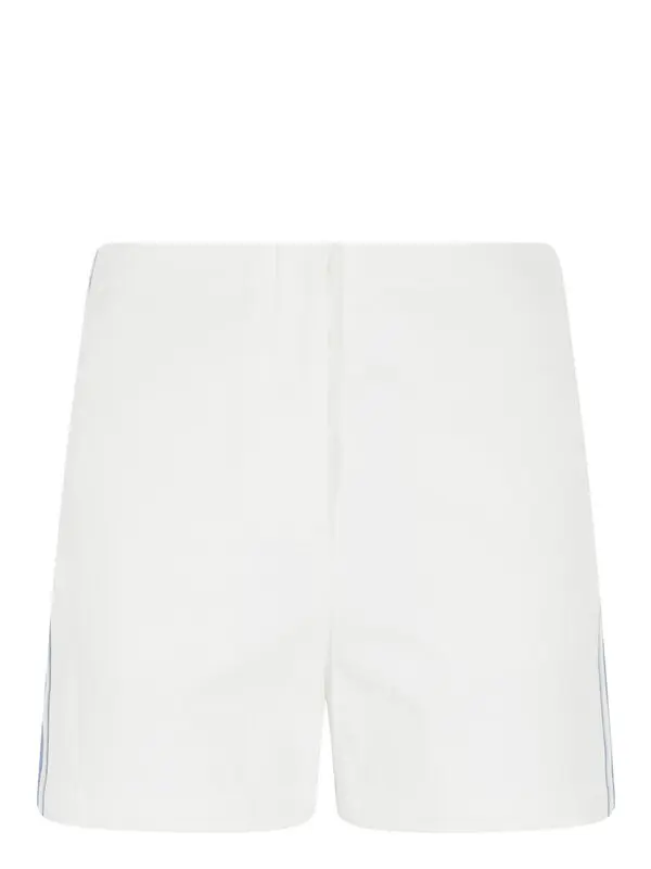 LOW CLASSIC Striped Shorts - White