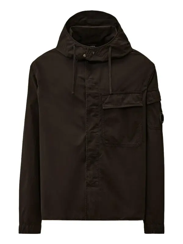 C.P. COMPANY Flap-pocket Hooded Jacket - Black