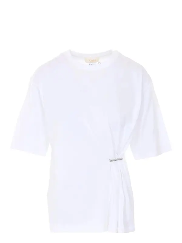 TWINSET Logo Plaque Crewneck T-shirt - White
