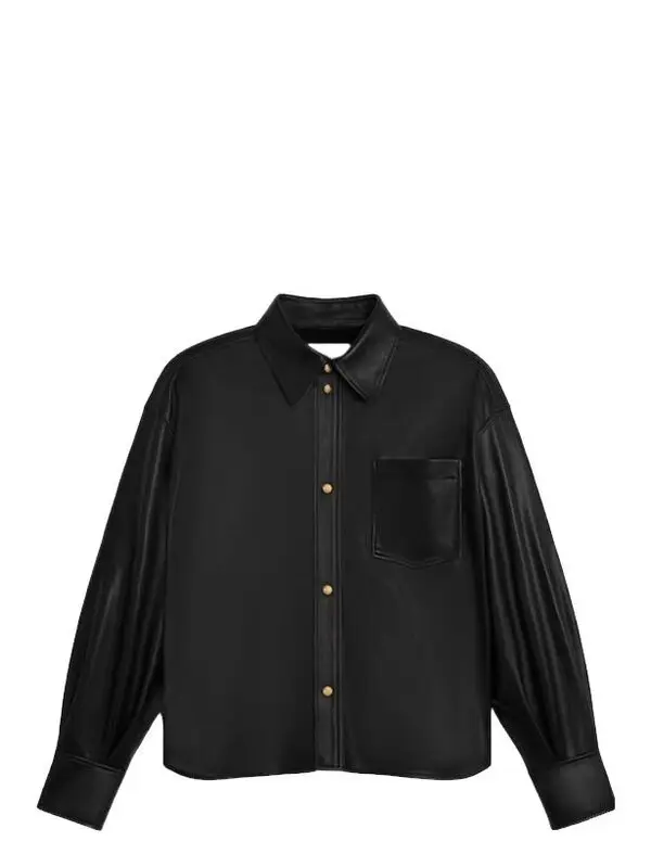 Celine Soft Lambskin Shirt - Black