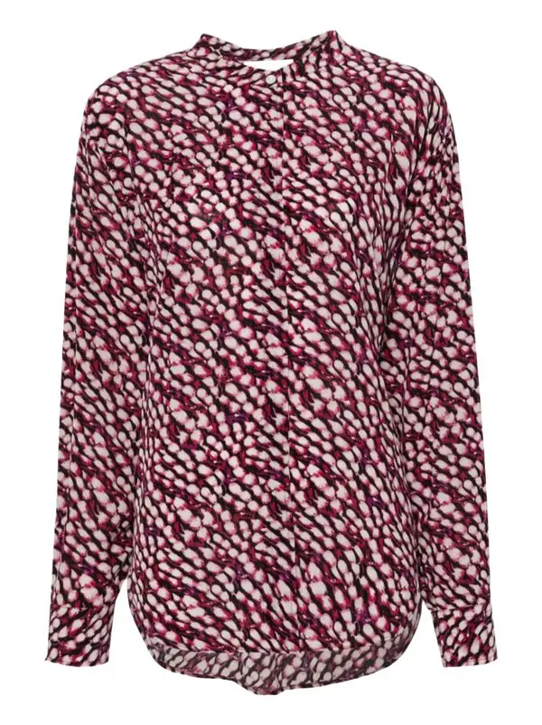 Isabel Marant Étoile Catchell Abstract Print Long-sleeved Shirt - Multicolor