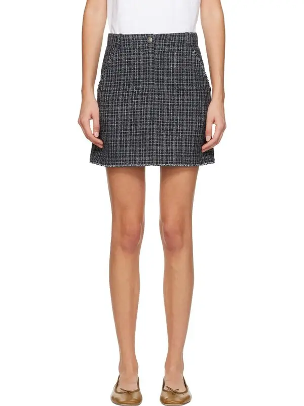 A.p.c. Rebekah Tweed Miniskirt - Black