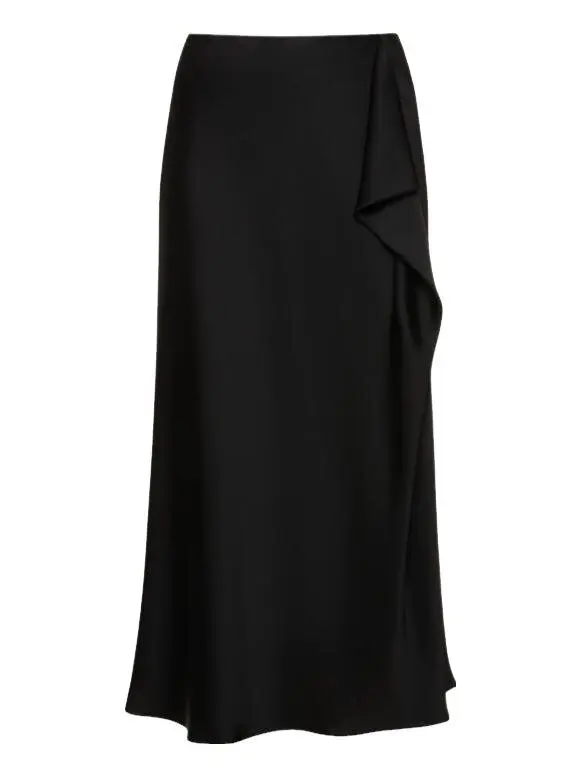 Simkhai Blane Pleated Detail Skirt - Black