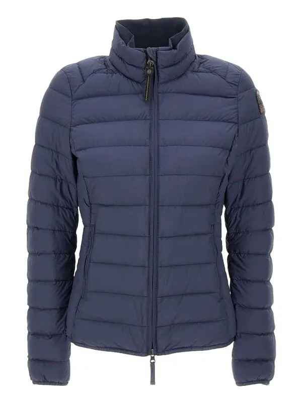 PARAJUMPERS Long-sleeved Down Jacket With Standing Collar - Blue