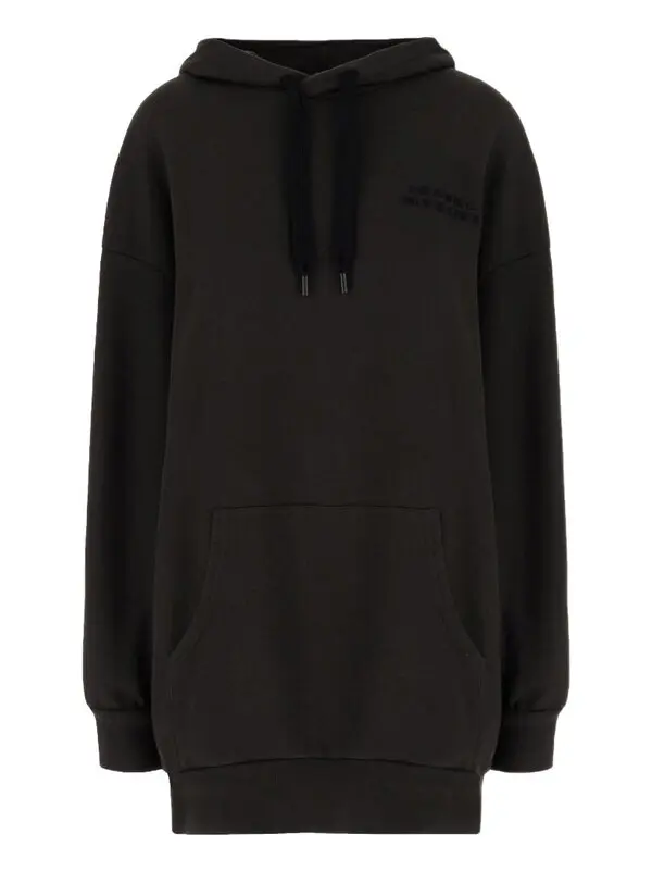 Isabel Marant Étoile Solena Embroidered Logo Drawstring Hoodie - Black