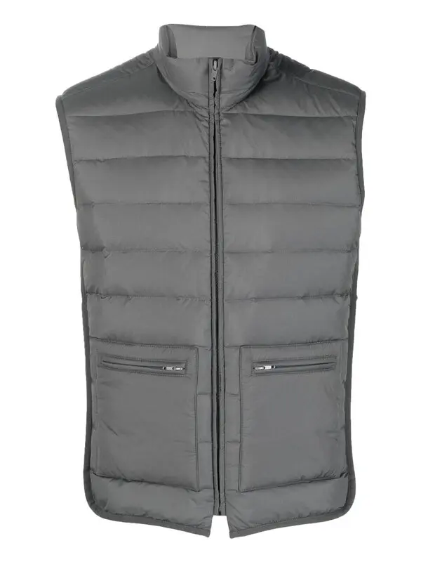 Thom Browne Down-feather Padded Gilet - Dark Gray