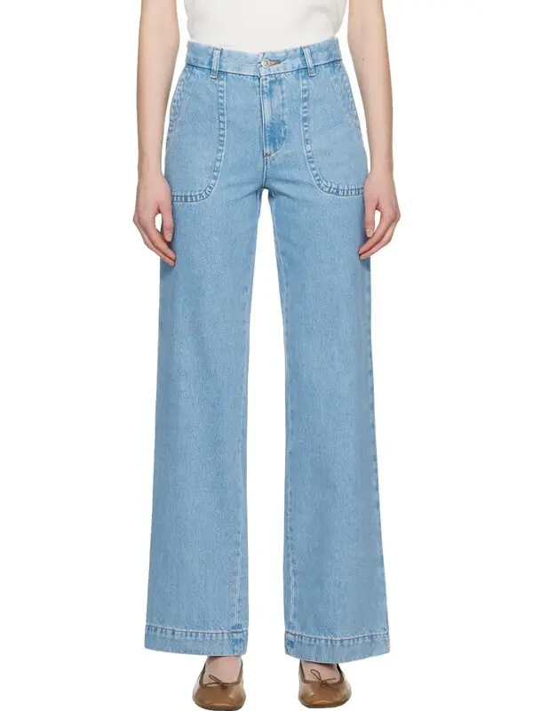 A.p.c. High Waist Four Pocket Jeans - Blue