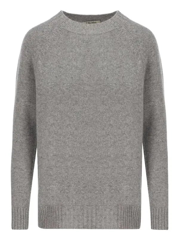 Max Mara Long Sleeve Round Neck Pullover - Gray