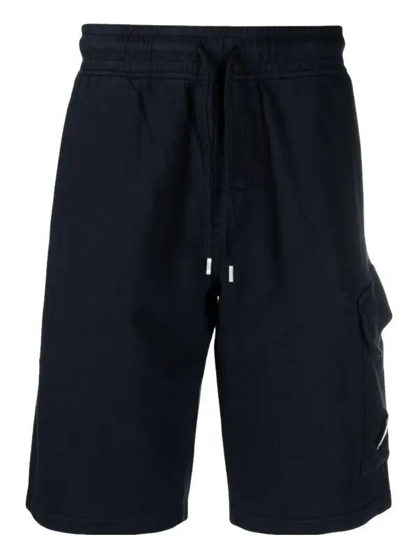 C.P. COMPANY Cargo Fleece Shorts - Black