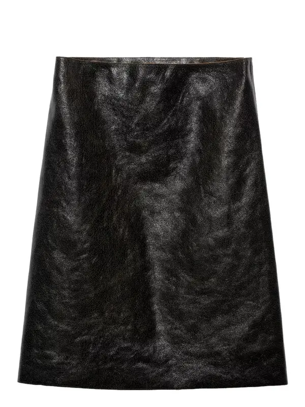 Prada A-line Midi Skirt - Black