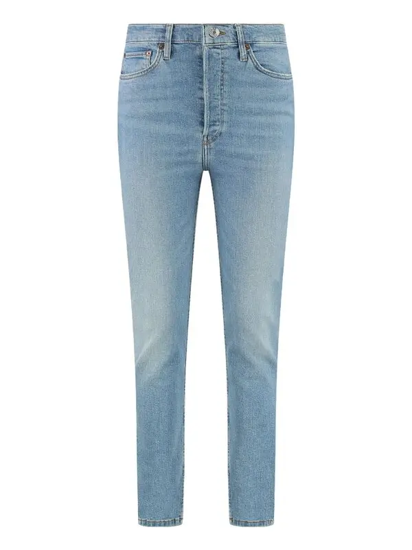 RE/DONE High-rise Skinny Jeans - Blue