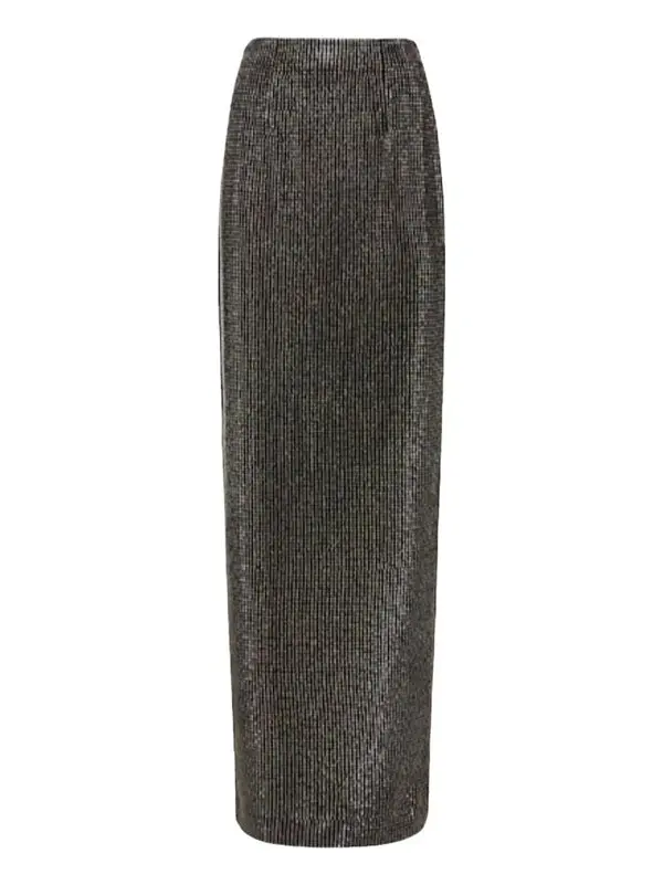 Roland Mouret Diamante Embellished Maxi Skirt - Black