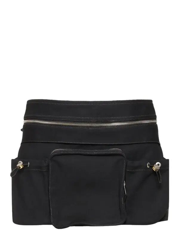 DION LEE Skirt With Removable Waist Pack - Black