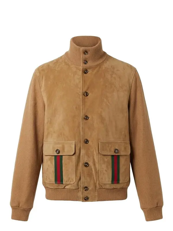 Gucci Panelled Jacket - Camel/ebony