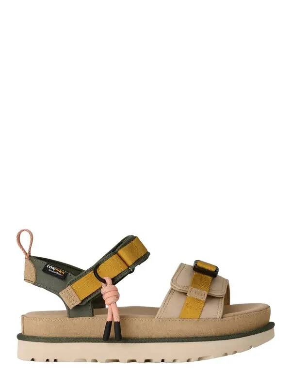 UGG Platform Strappy Sandals With Adjustable Straps And Buckle Detail - Sand Castle