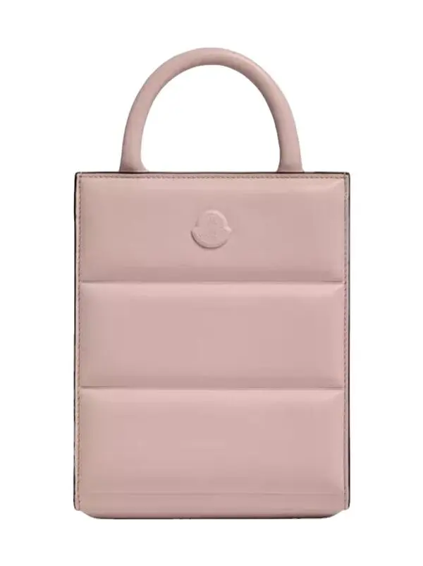 Moncler Leather Mini Tote Bag - Pink