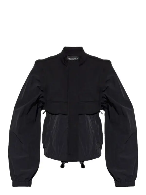 Emporio Armani Convertible Drawstring Jacket - Black