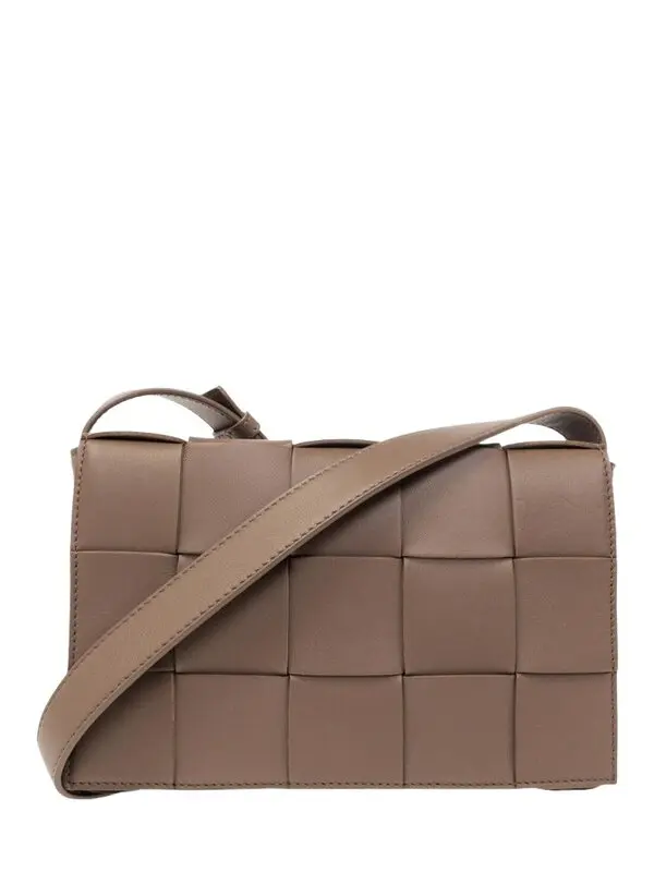 Bottega Veneta Cassette Zipped Shoulder Bag - Brown