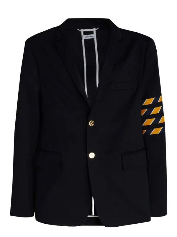 Thom Browne 4-bar Striped Blazer - Navy Blue