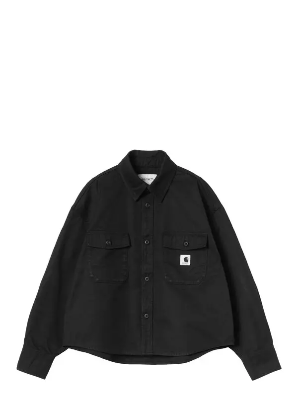 Carhartt Work In Progress Buttoned Patch-pocket Shirt - Black