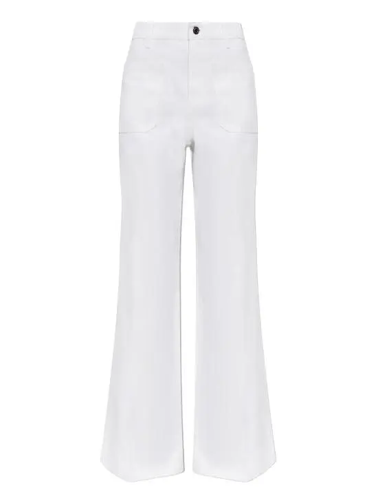 Michael Kors Patch-pocket Flared Trousers - White