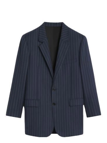 Celine Striped Wool Blazer - No
