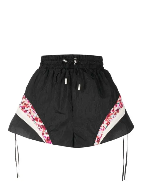 Isabel Marant Étoile Deyene Patchwork Shorts - Black
