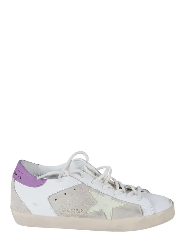 GOLDEN GOOSE Super-star Lace-up Sneakers - White