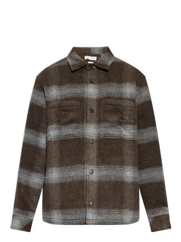 SAMSOE SAMSOE Sacastor Check-pattern Button Shirt - Black