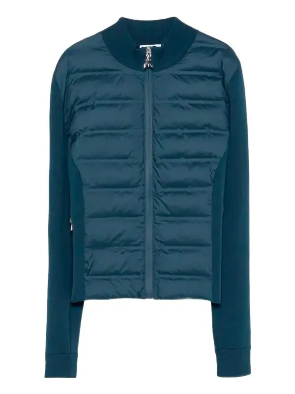 Patrizia Pepe Quilted Zipped Puffer Jacket - Blue