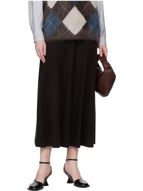 LISA YANG Torie Midi Skirt - Black