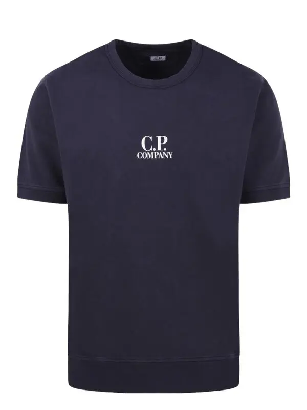 C.P. COMPANY Logo-detail Cotton T-shirt - Black