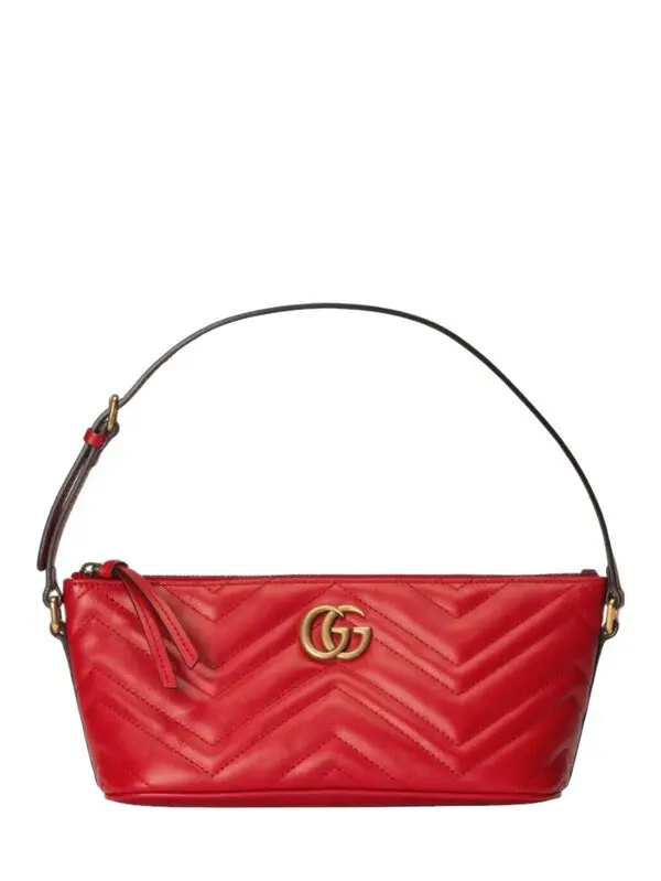 Gucci Gg Marmont 2.0 Padded Shoulder Bag - Red