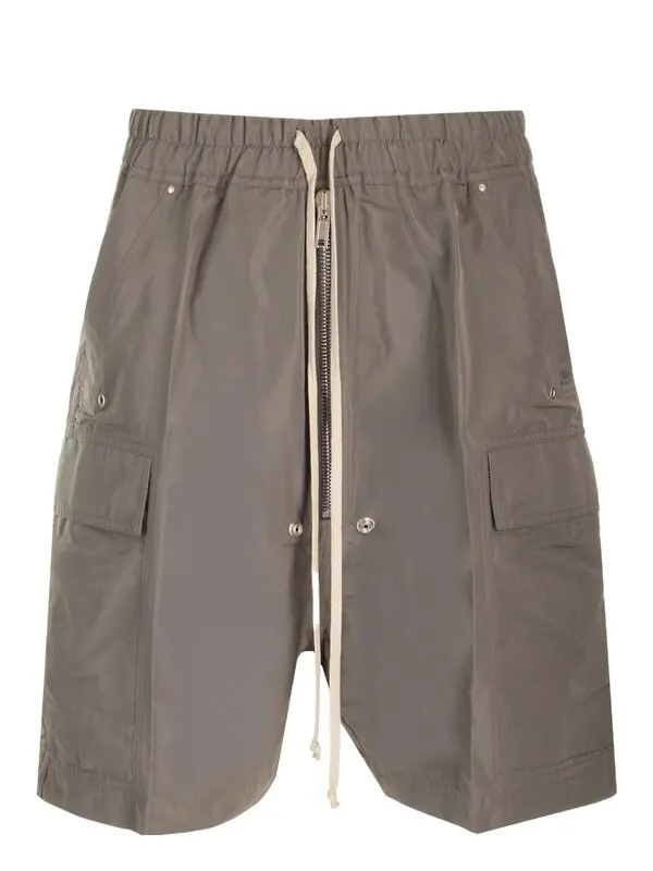 Rick Owens Cargobela Wide-leg Cargo Shorts - Gray