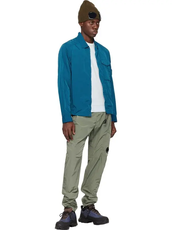 C.P. COMPANY Lens-appliqué Zip-up Shirt Jacket - Green