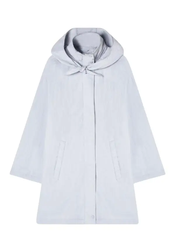 Emporio Armani Oversized Waterproof Jacket With Logo Print - No