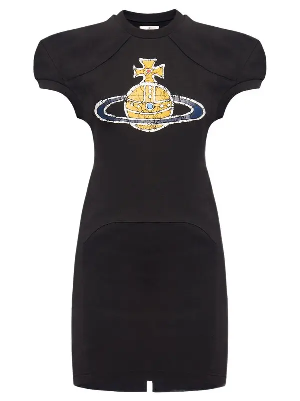 VIVIENNE WESTWOOD Time Machine Football Mini Dress - Black