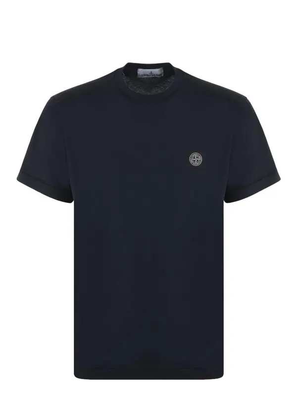 Stone Island Logo Short-sleeved T-shirt - Blue