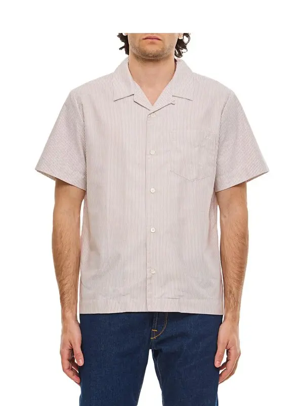 A.p.c. Lloyd Short-sleeved Striped Shirt - Multicolor