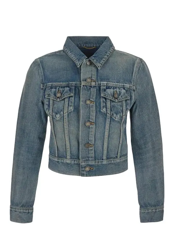 Saint Laurent Denim Jacket - Gray