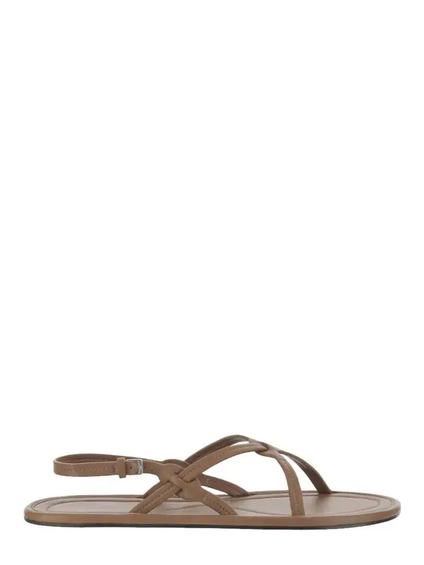 THE ROW Leather Sandals - Brown
