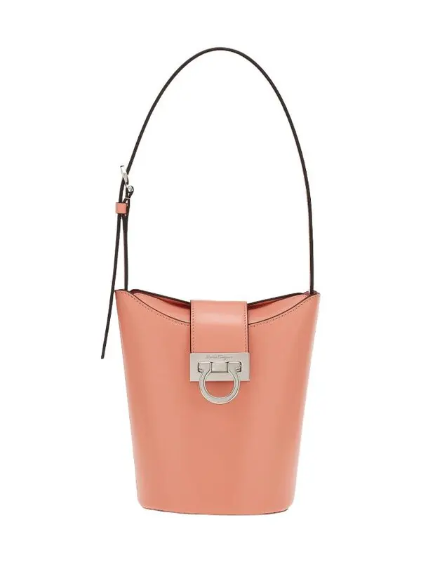 FERRAGAMO Trifolio Bucket Bag - Pink