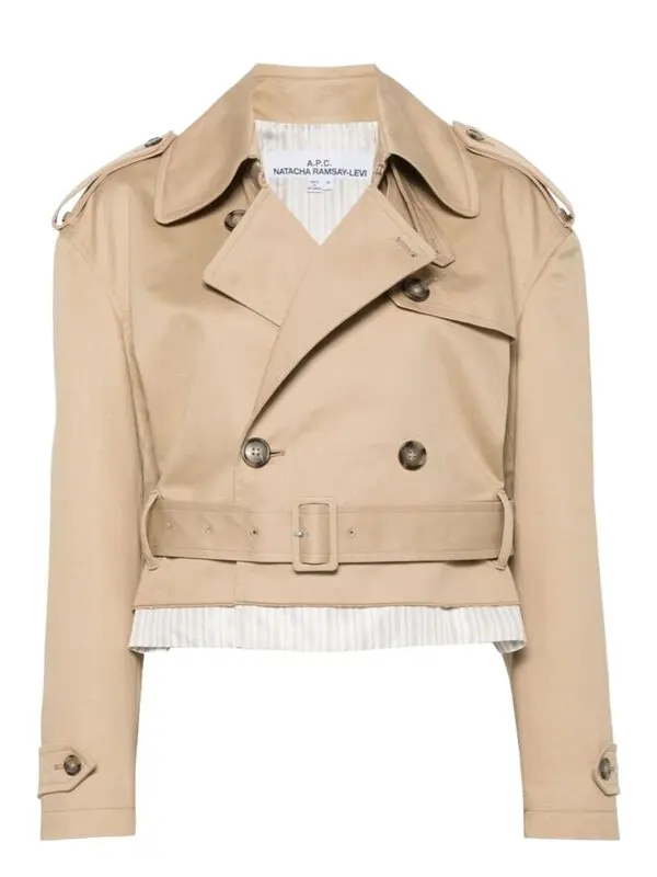 A.p.c. Layered Trench Coat - Nude